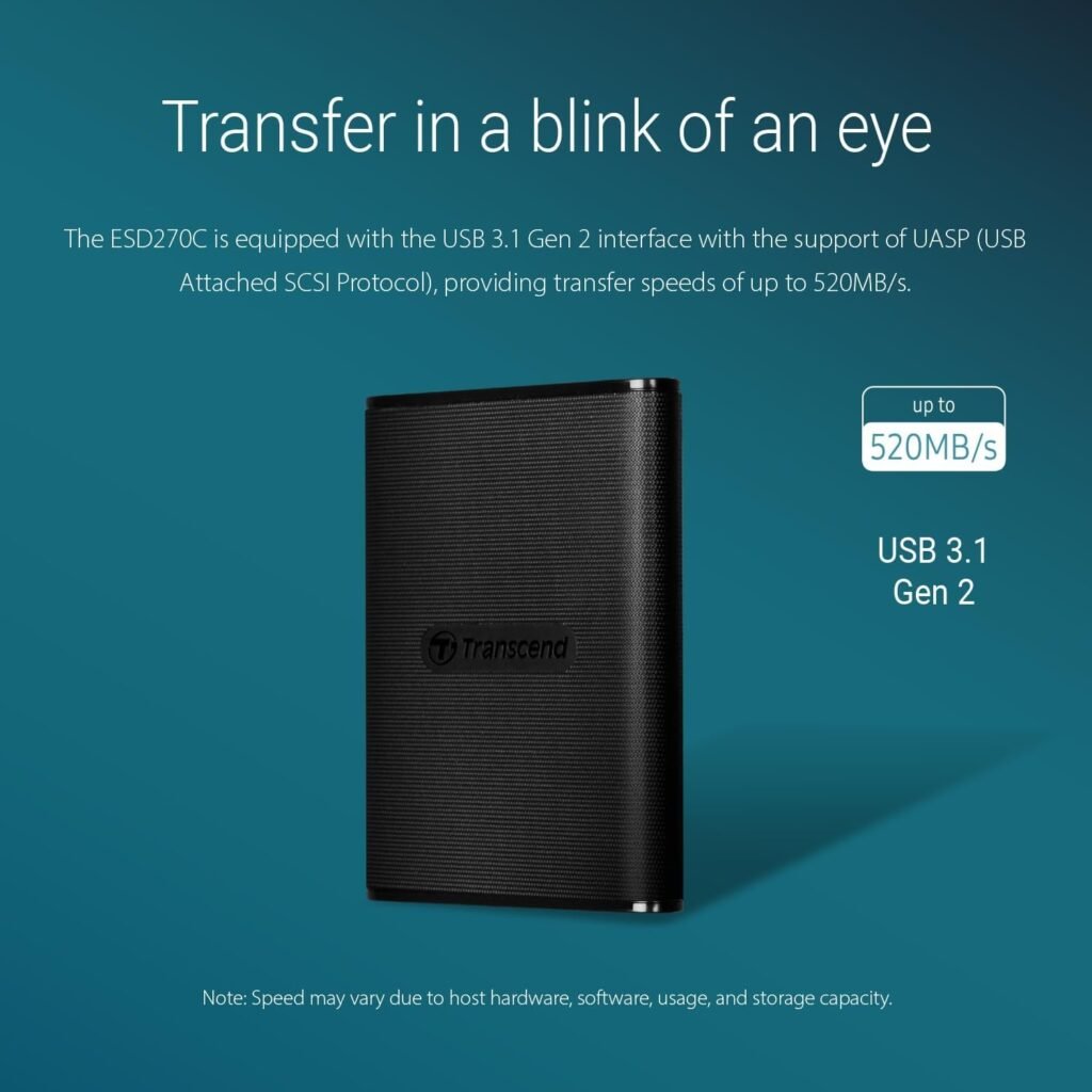 Transcend ESD270C Portable External SSD Price in UAE - Galaxy Source ...